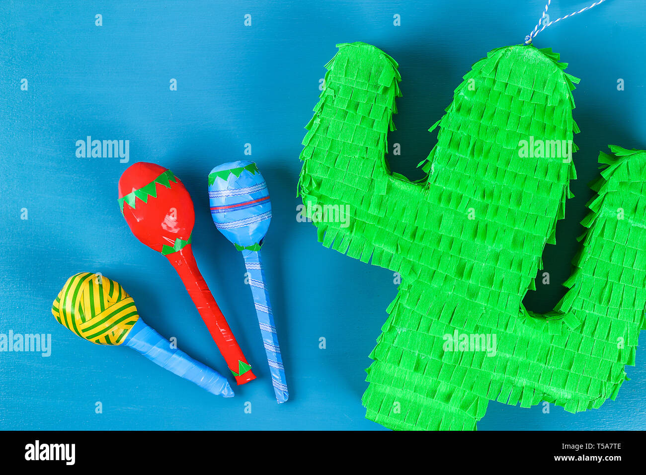 Diy cinco de mayo Mexican Pinata Cactus made cardboard and crepe paper ...