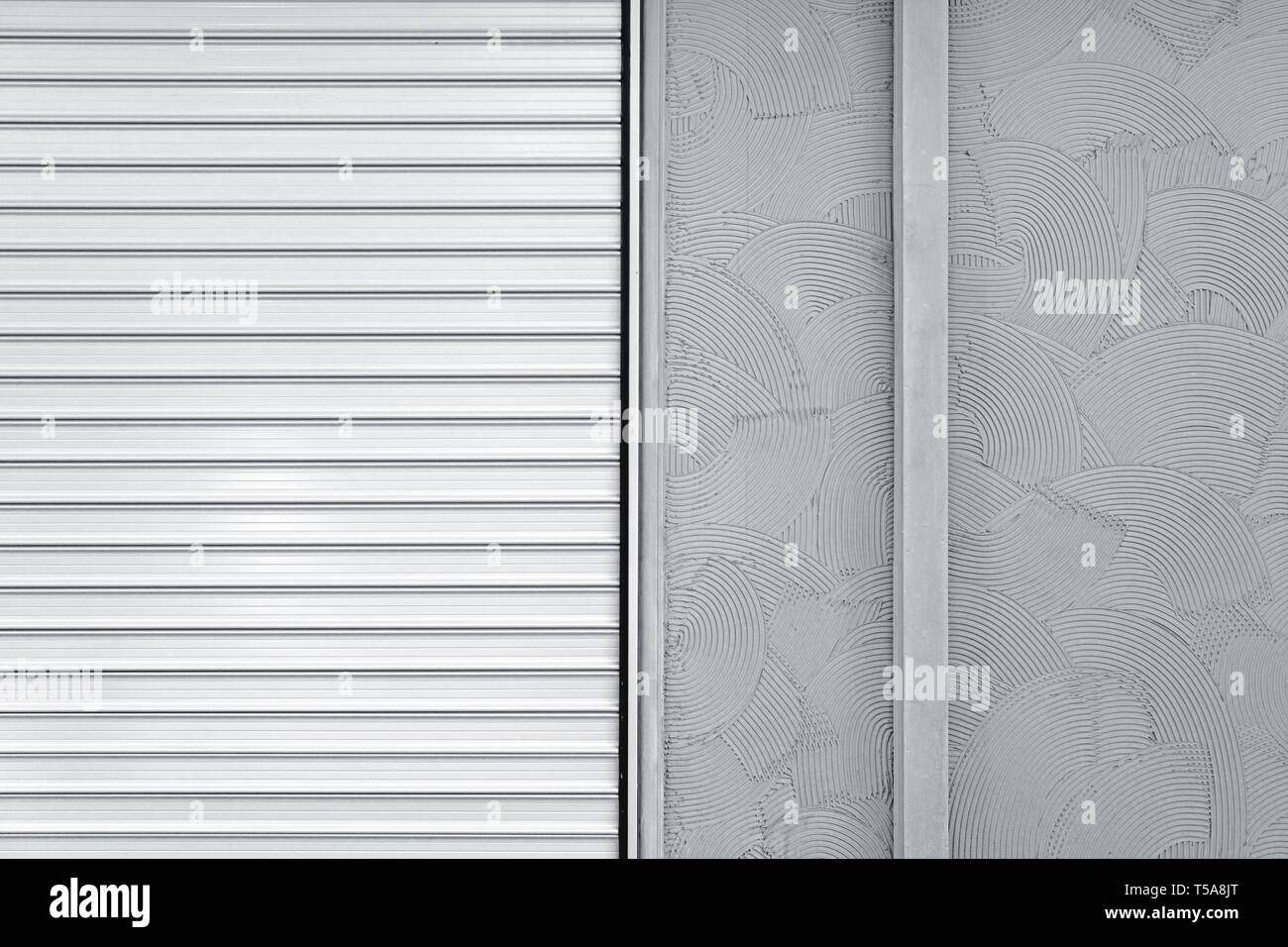 Decorative plaster wall finish texture, modern urban wavy overlapping ...