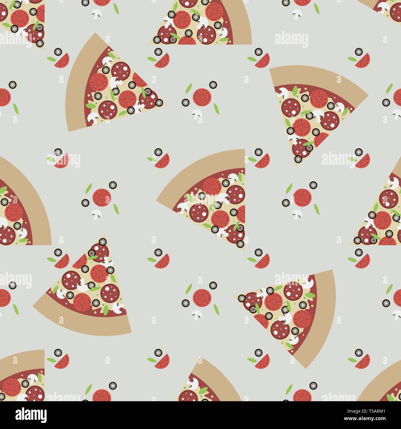 abstract pizza vector seamless pattern, pizza texture, 10 eps Stock ...