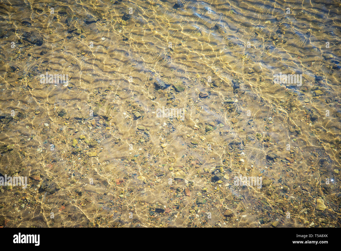 Sunlight on rippled sand bottom hi-res stock photography and images - Alamy