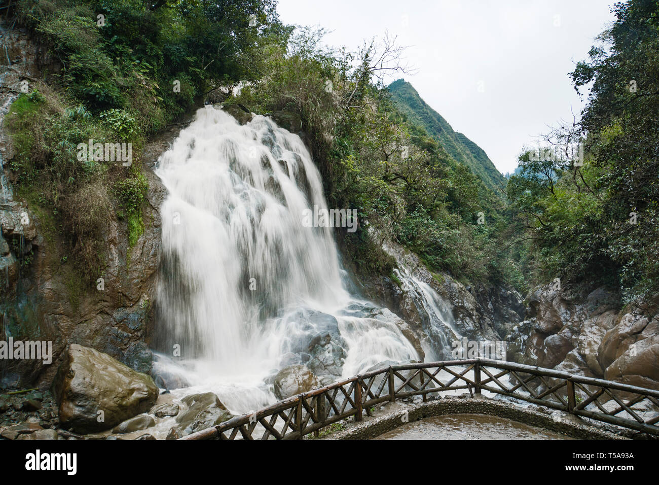 Waterfall Cat Cat Village at Sapa, Vietnam Stock Photo - Alamy
