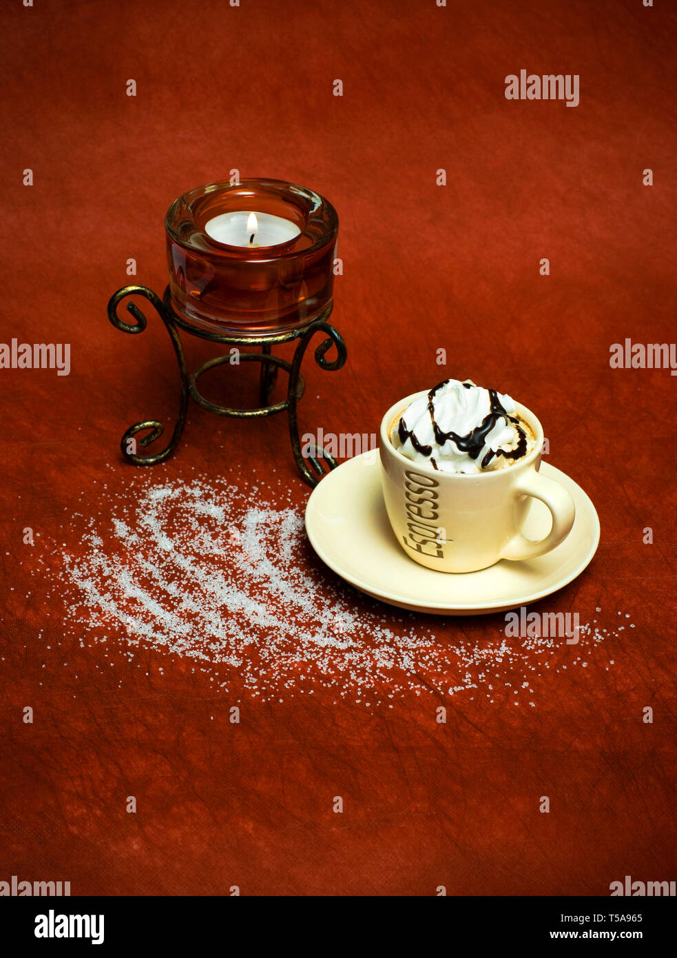 Coffee and Cappuccino with different objects Stock Photo - Alamy