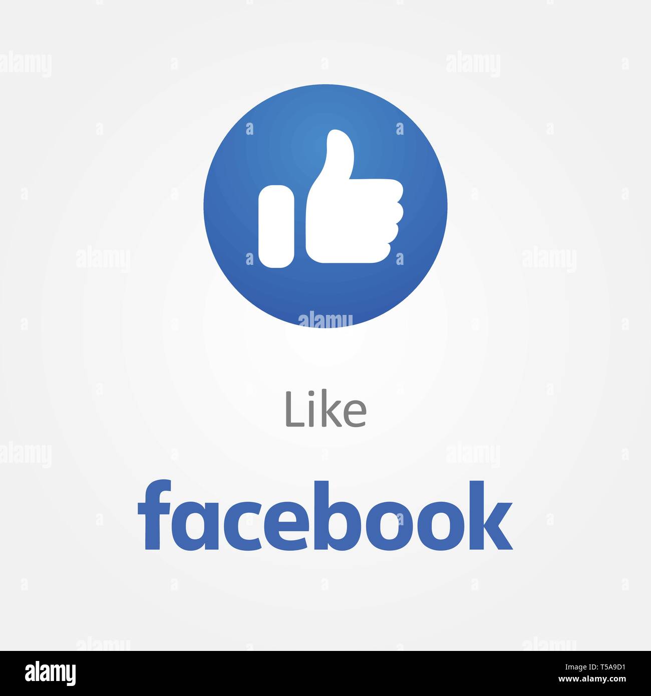 Round Facebook Button