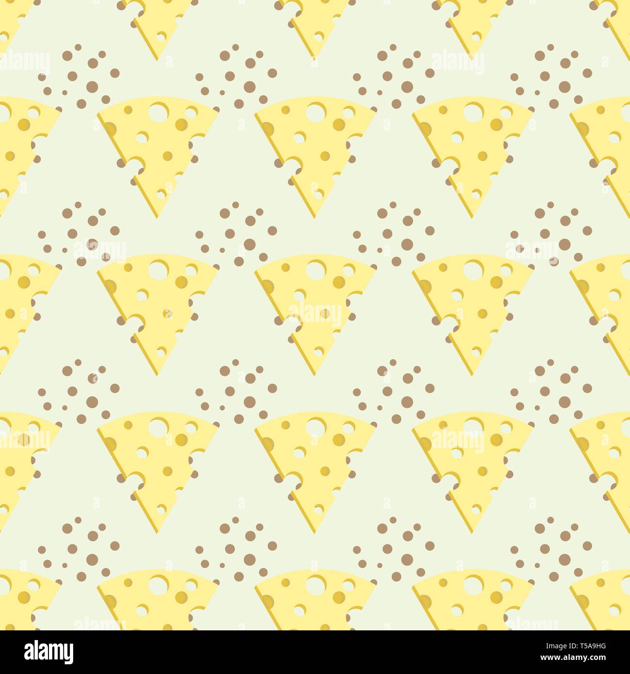 Abstract vector slices of cheese seamless pattern 10 eps Stock Vector ...