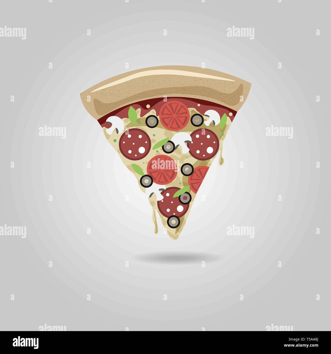 pizza. Pizzeria emblem. Italian food restaurant sign 10 eps Stock ...