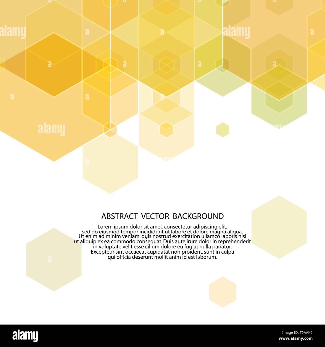abstract yellow hexagons. vector geometric background. eps 10 Stock ...