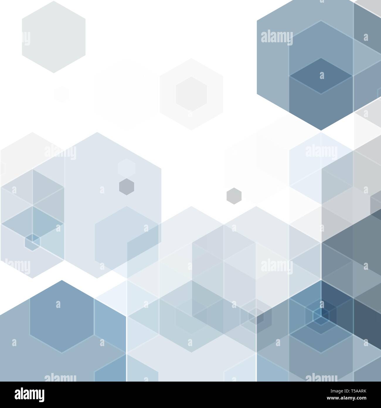 vector blue hexagons. abstract geometric background. eps 10 Stock Photo - Alamy