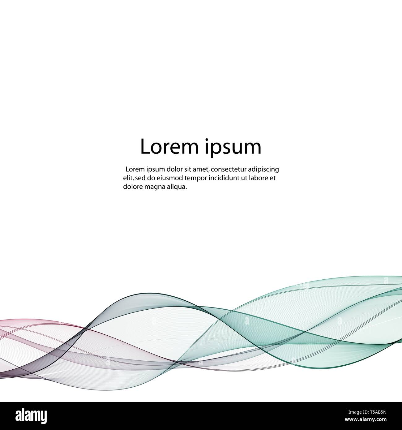 vector abstract wave. layout for advertising. eps 10 Stock Photo - Alamy