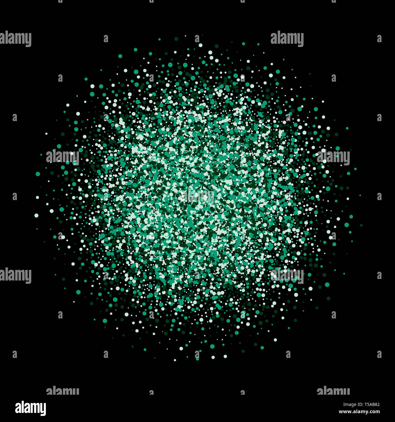 green flickering particles. holiday, postcard, fun. eps 10 Stock Photo ...
