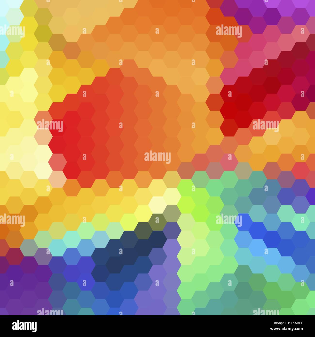rainbow colored colors. vector hexagons. abstract background. layout for advertising. eps 10 ...