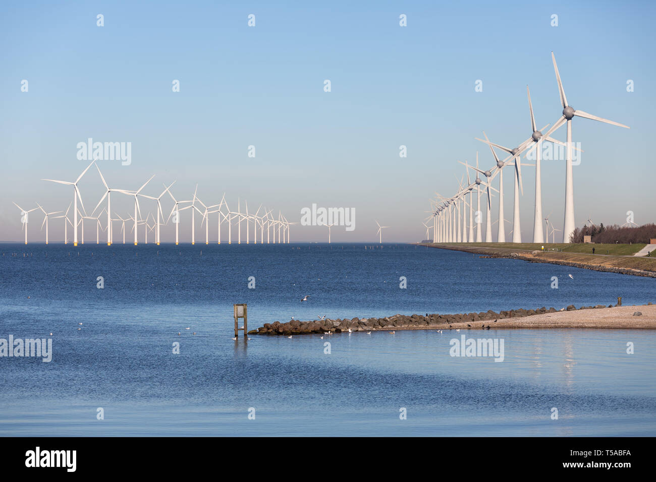 Windturbine beach hi-res stock photography and images - Alamy