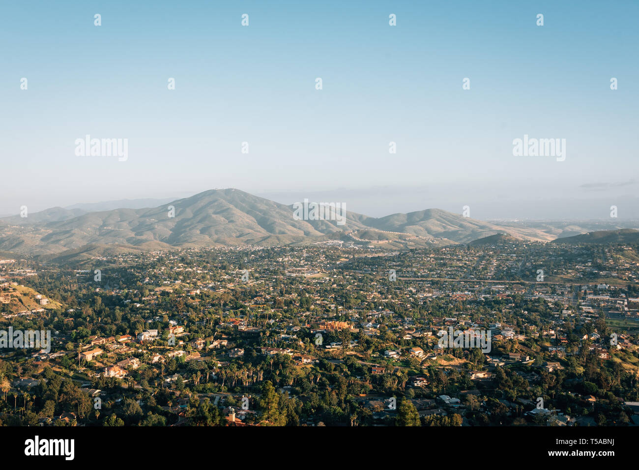 View from Mount Helix, in La Mesa, near San Diego, California Stock ...