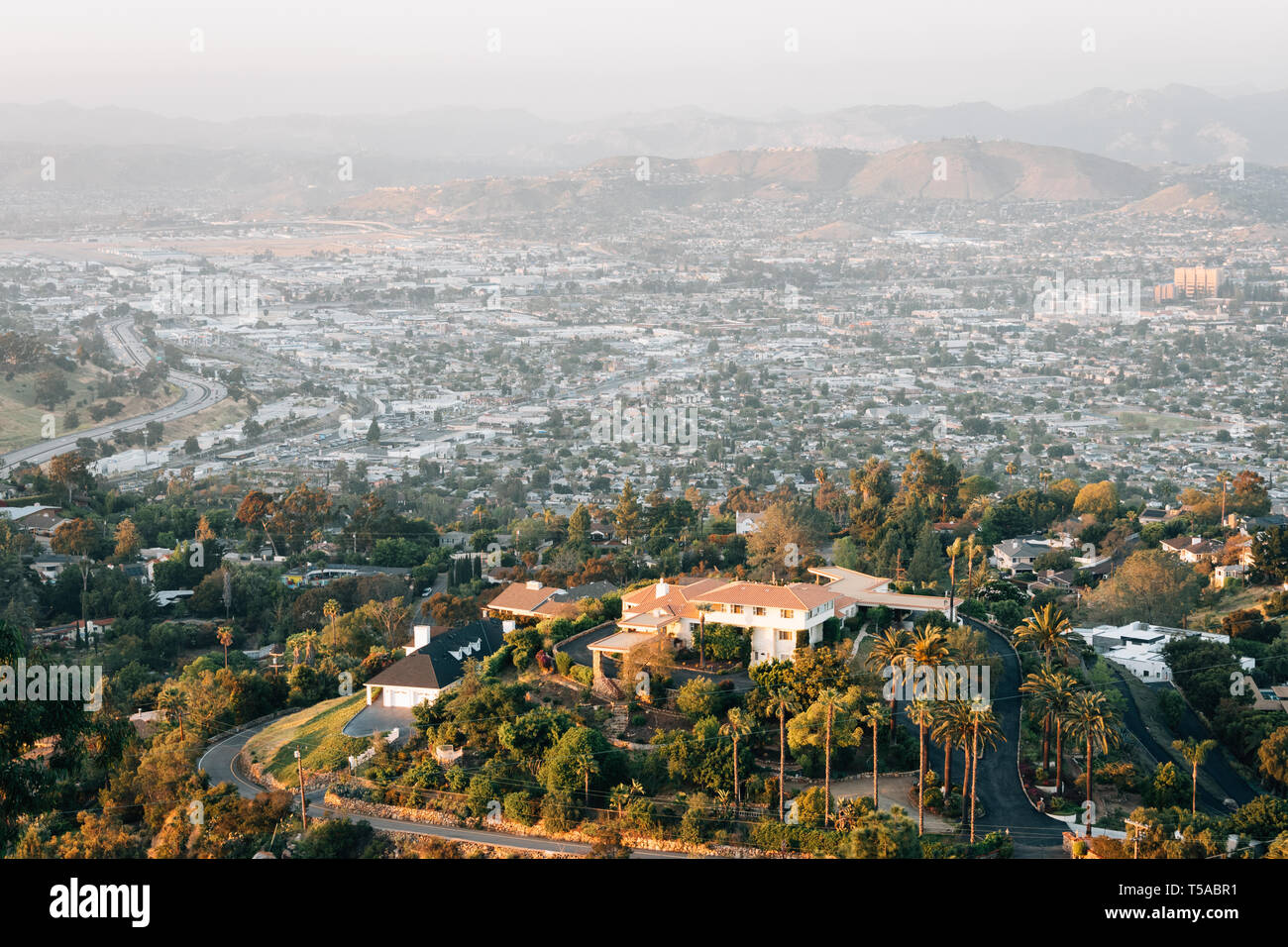 View from Mount Helix, in La Mesa, near San Diego, California Stock ...