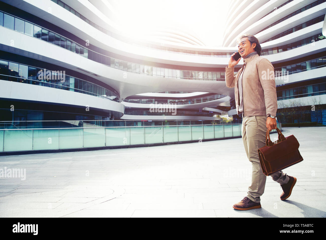 Business man make a phone call Stock Photo - Alamy