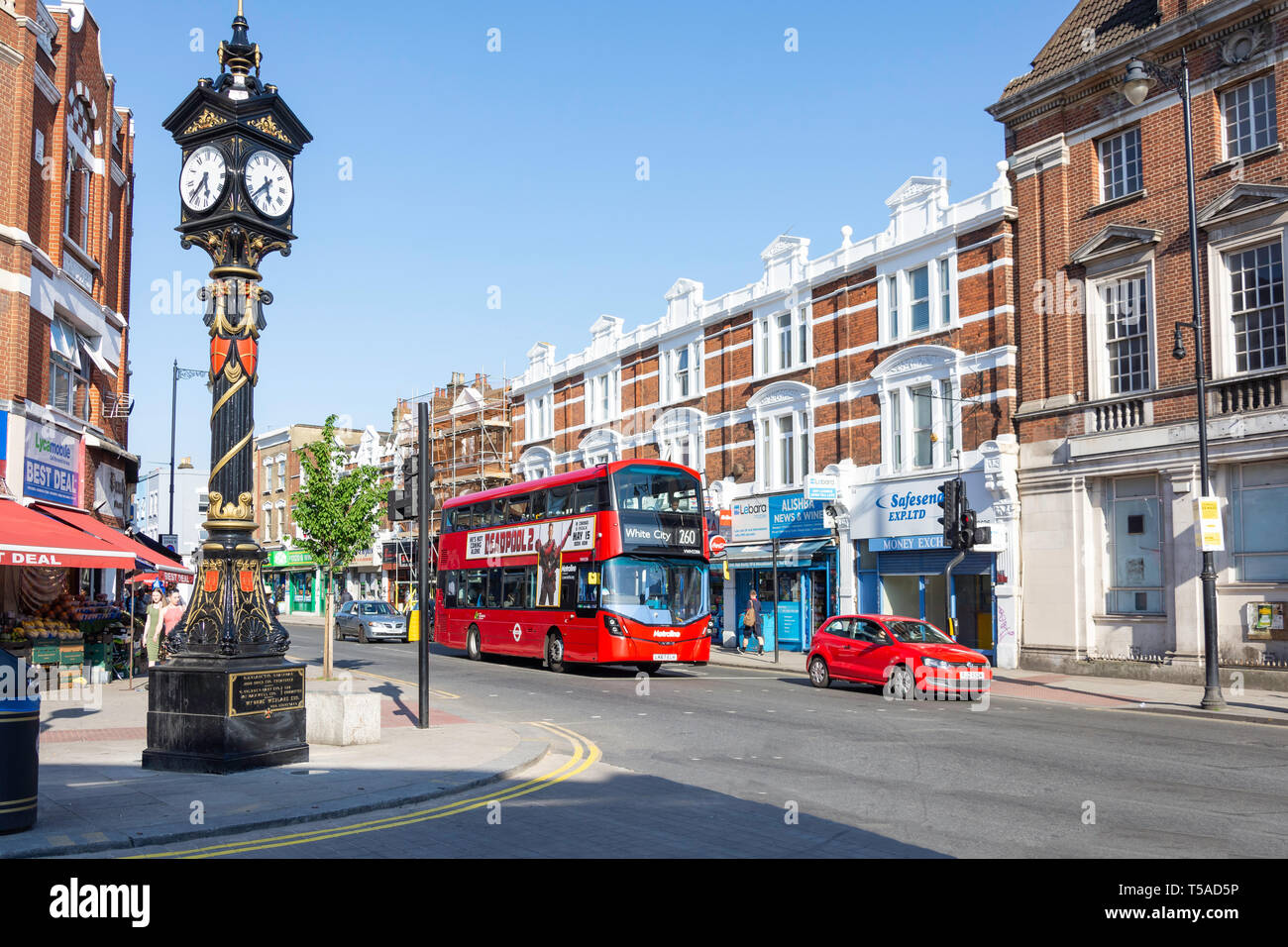 Jubilee Clock, Harlesden High Street, Harlesden, London Borough of ...