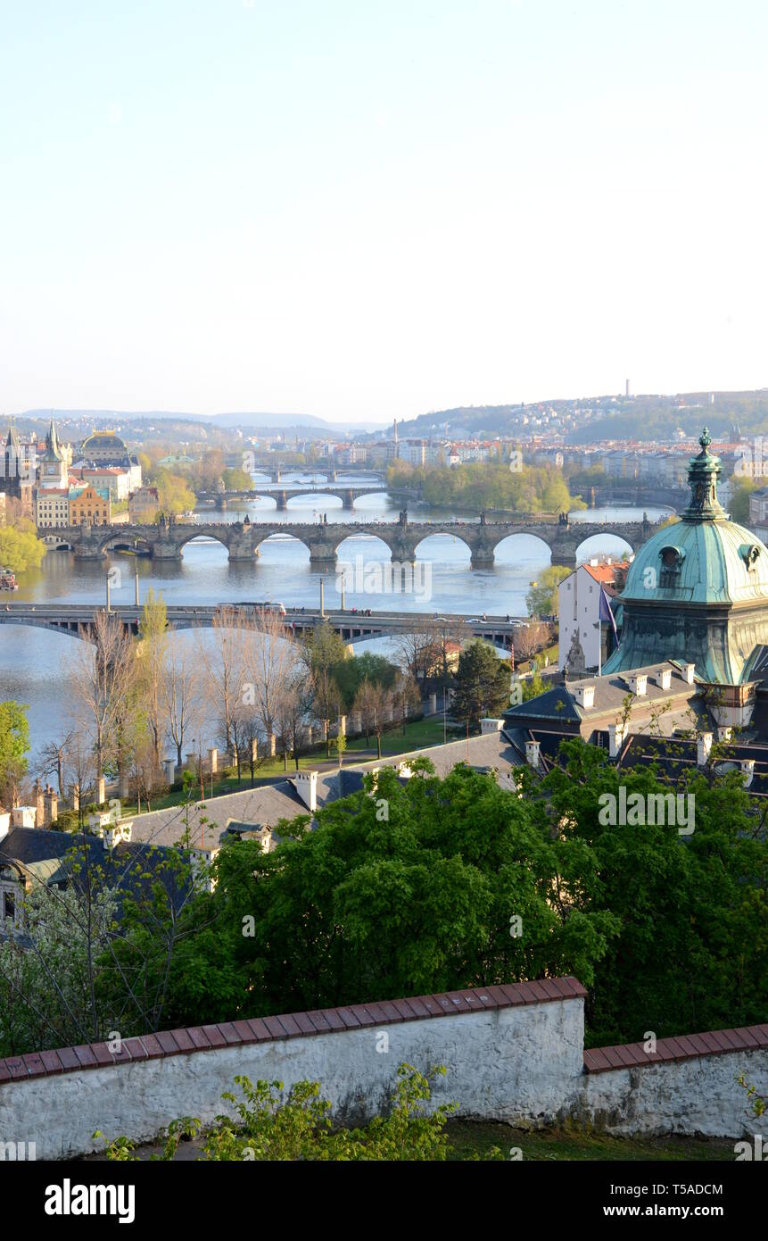 Prague bridges hi-res stock photography and images - Alamy