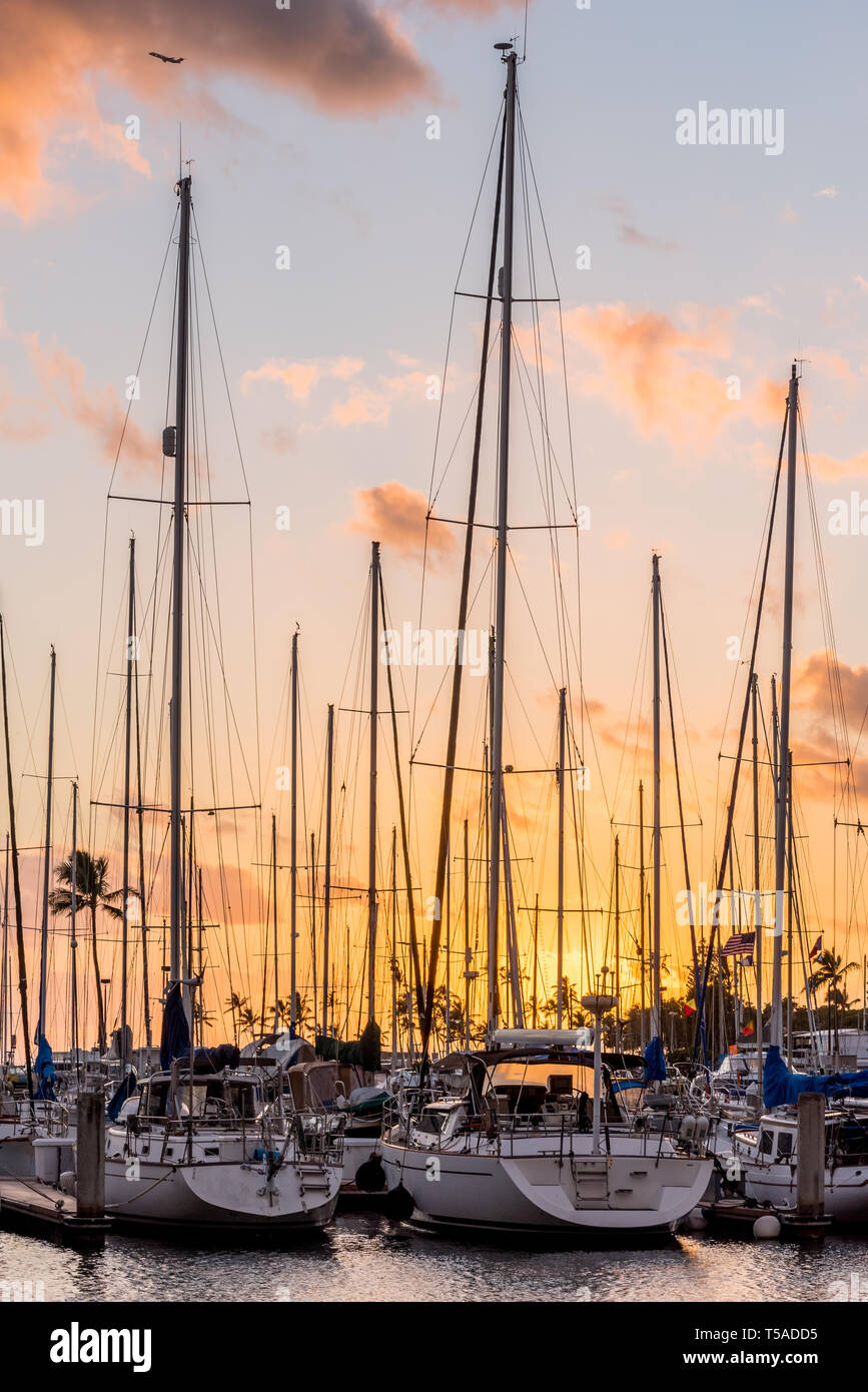 Oahu sunset cruise hi-res stock photography and images - Alamy