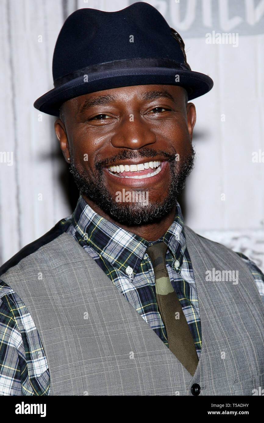 New York, USA. 22 Apr, 2019. Taye Diggs at BUILD Series, discussing the ...