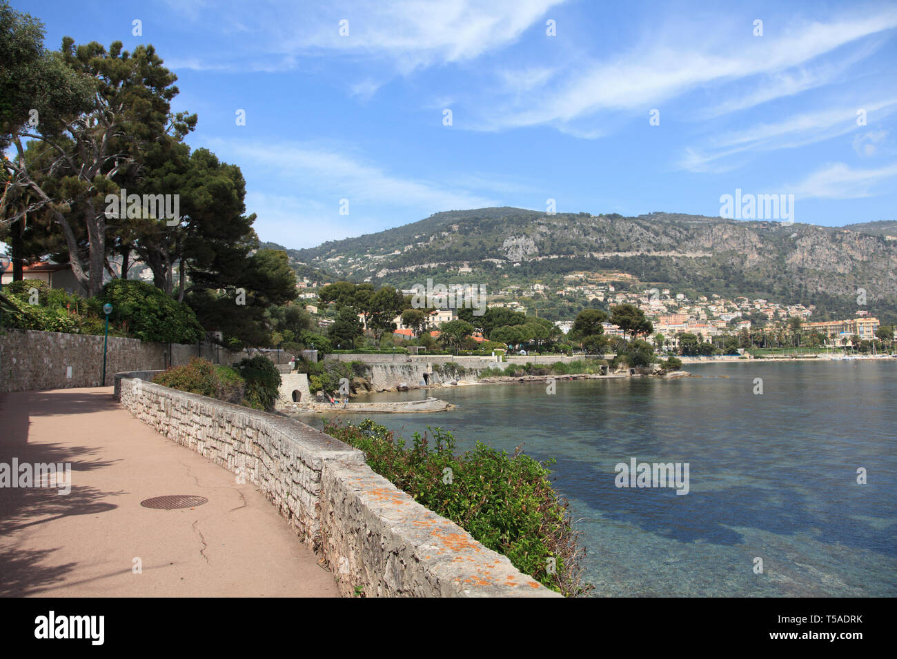 Coastal Path, Cap Ferrat Peninsula, Cote d'Azur, French Riviera, Alpes ...