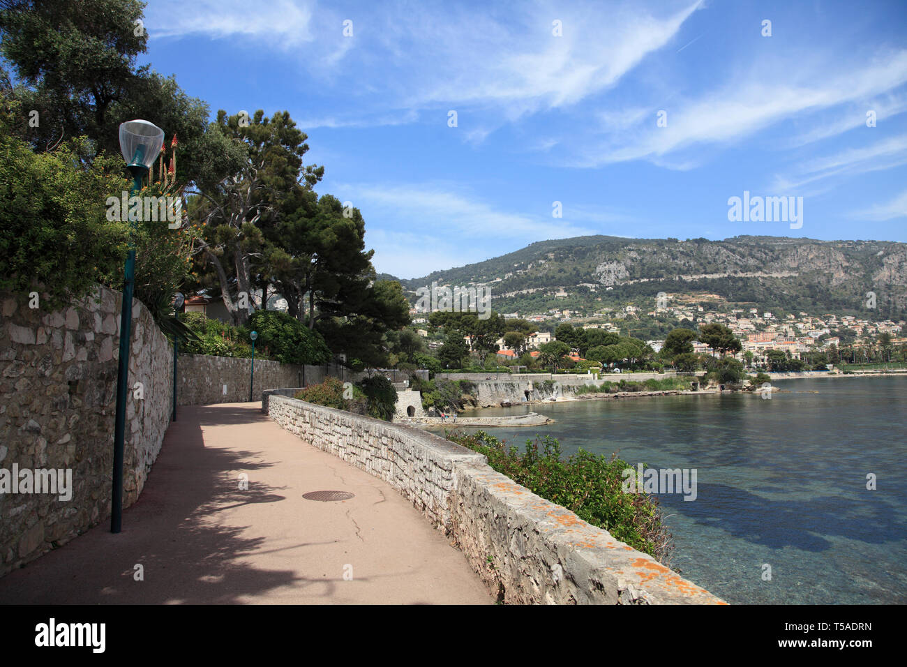 Coastal Path, Cap Ferrat Peninsula, Cote d'Azur, French Riviera, Alpes ...