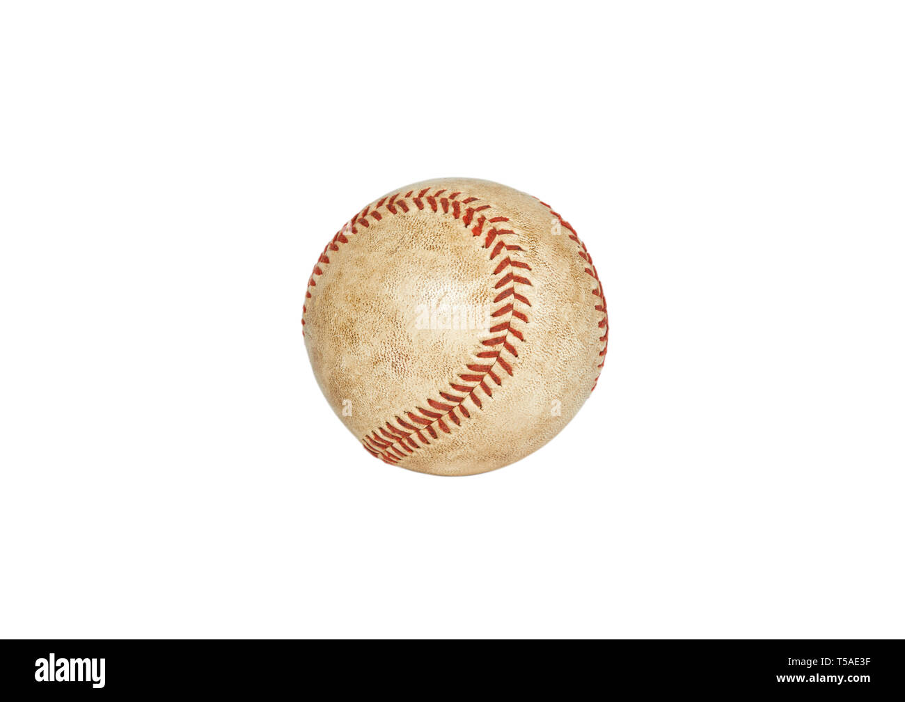 Used baseball isolated on white Stock Photo - Alamy