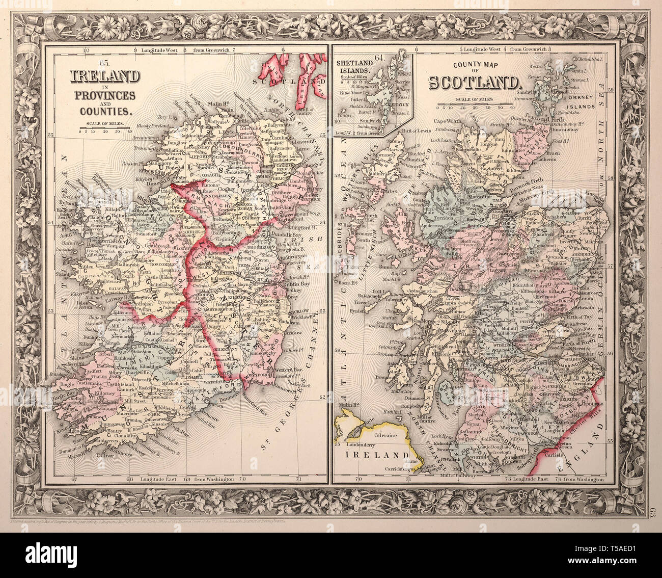Old map of ireland hi-res stock photography and images - Alamy