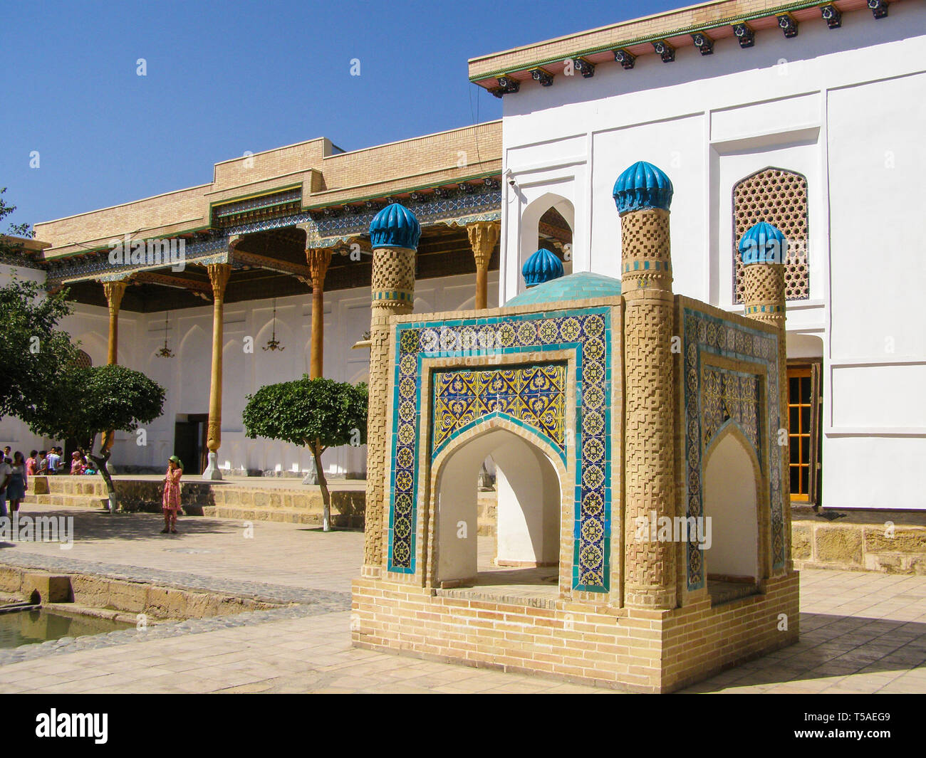 Bukhara, Uzbekistan - August 12 2018: The MEMORIAL COMPLEX of BAHAUDDIN ...