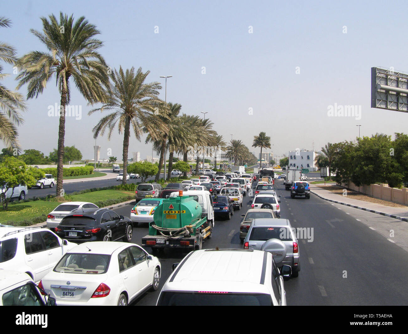 Driving on sheikh zayed road hi-res stock photography and images - Alamy
