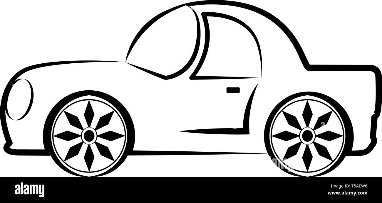 Side view of a racing car sketch Stock Vector Image & Art - Alamy