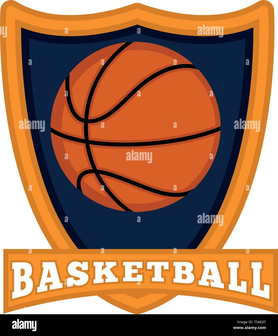 Isolated basketball emblem Stock Vector Image & Art - Alamy
