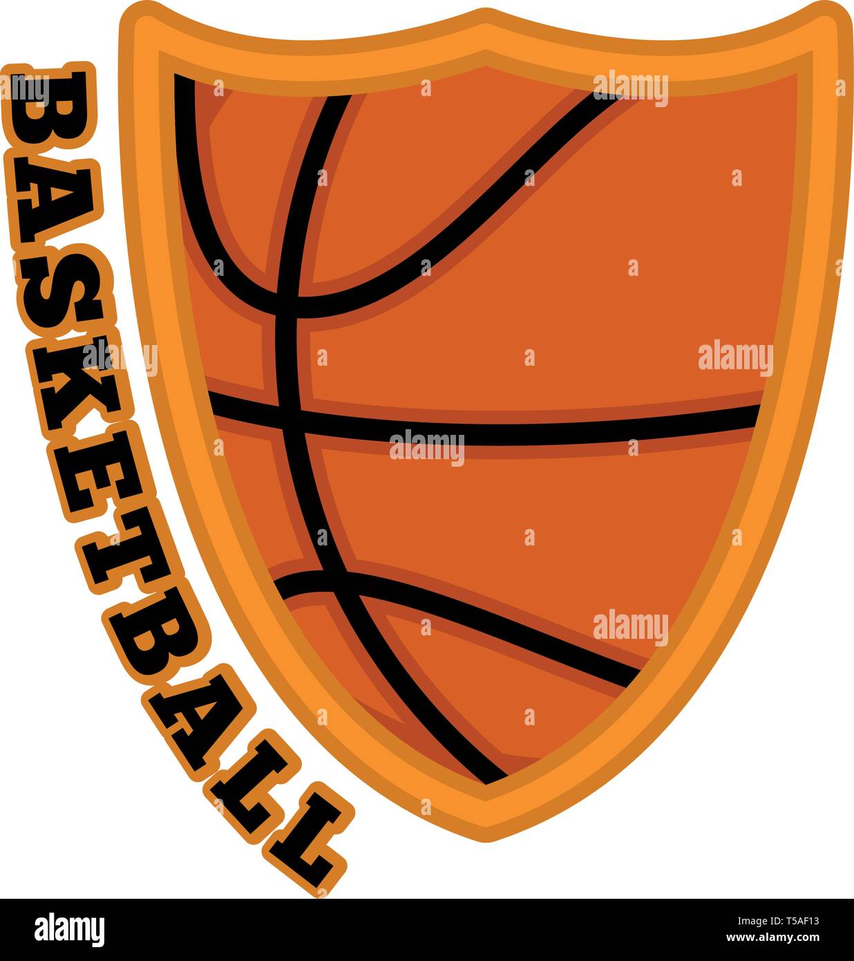 Basketball shield Stock Vector Images - Alamy