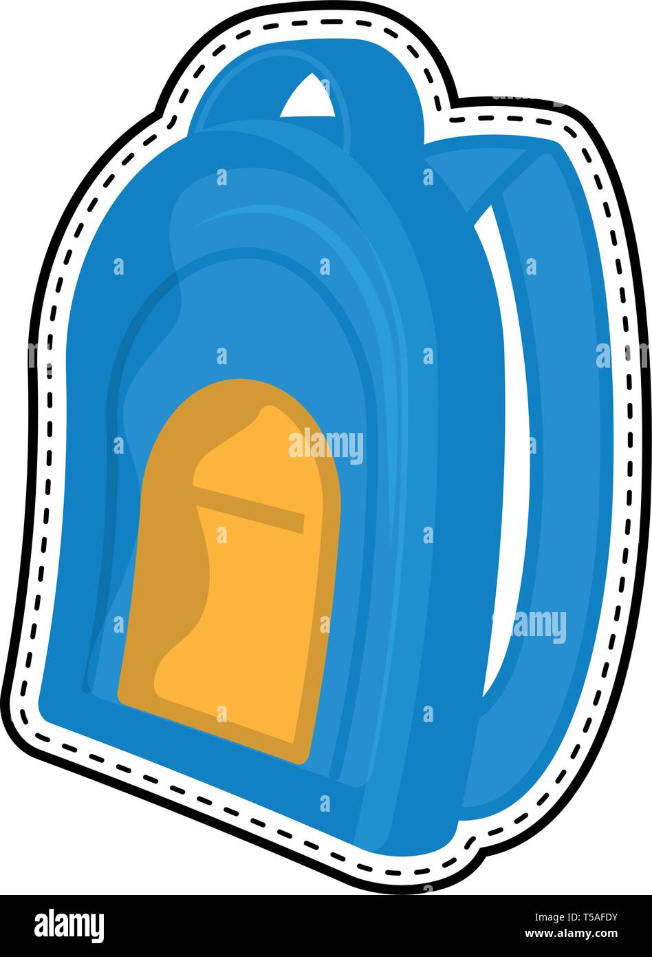 School bag dotted sticker Stock Vector Image & Art - Alamy