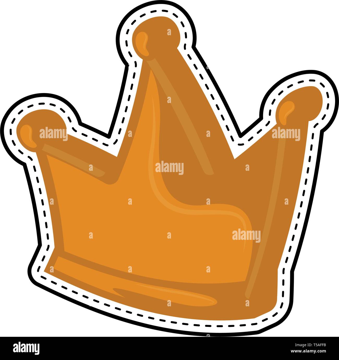 Crown sticker Stock Vector Images - Alamy