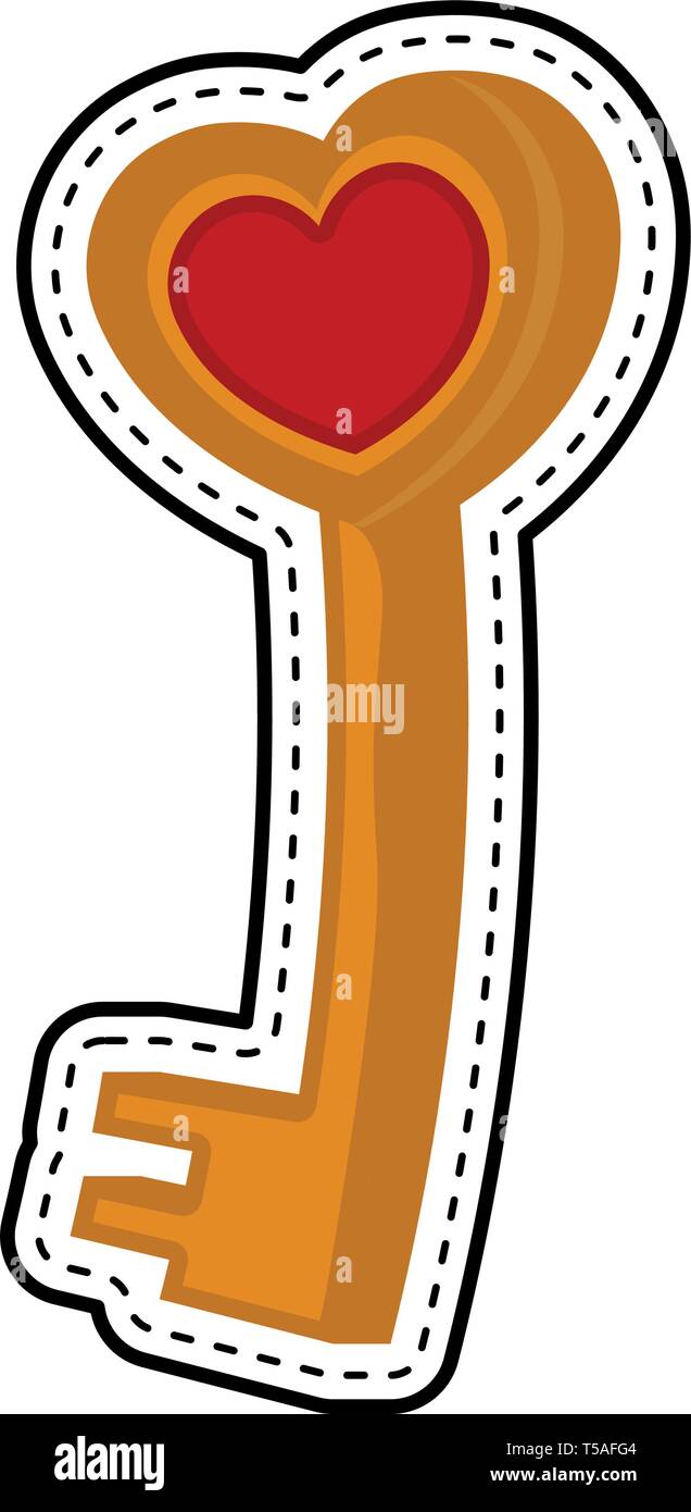 Isolated key dotted sticker Stock Vector Image & Art - Alamy