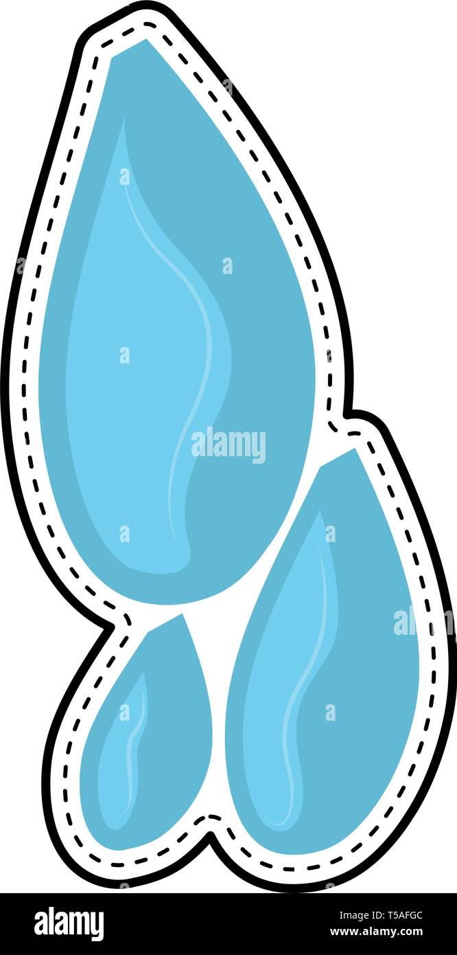 Water drops dotted sticker Stock Vector Image & Art - Alamy