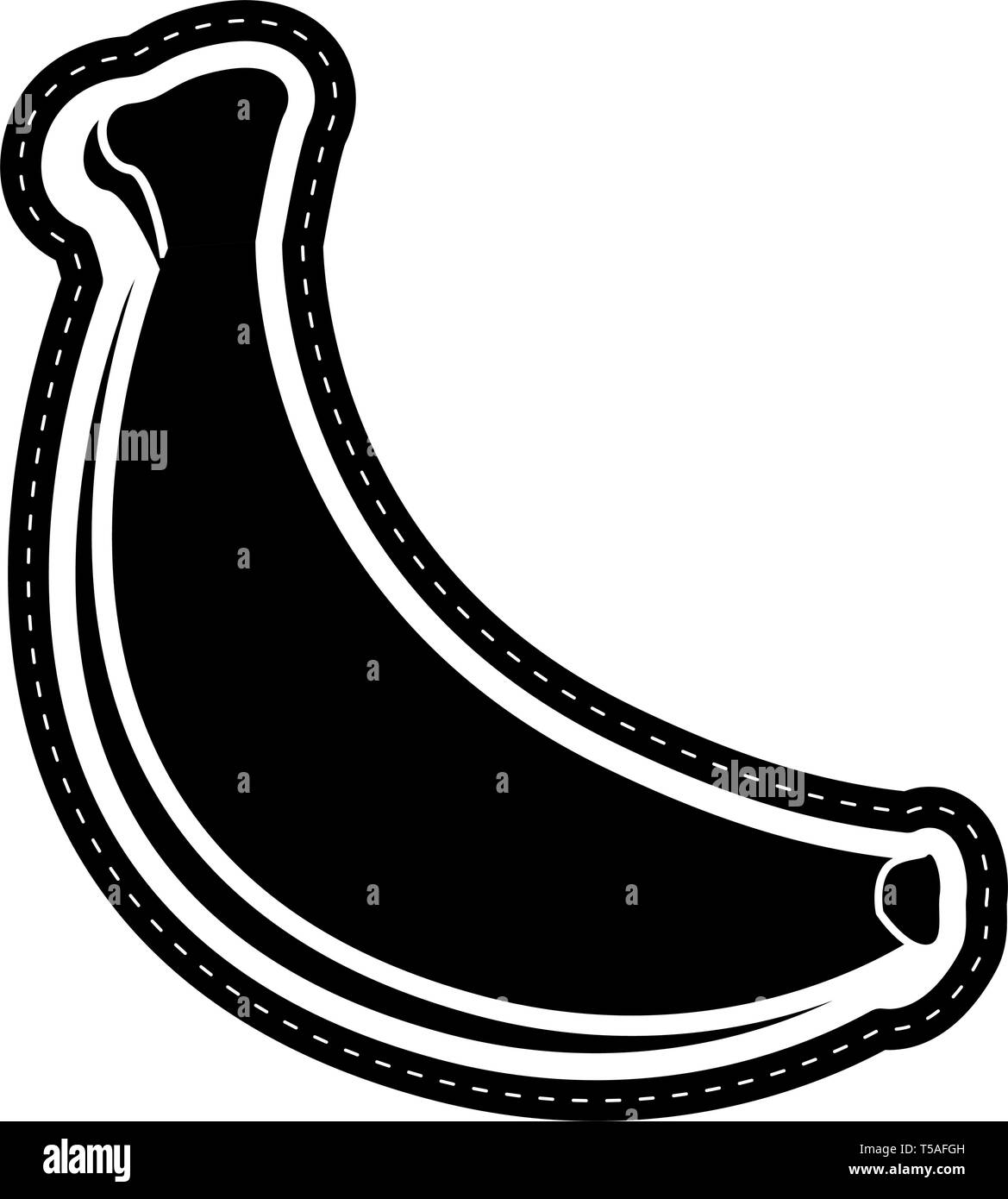 Isolated banana icon dotted sticker Stock Vector Image & Art - Alamy