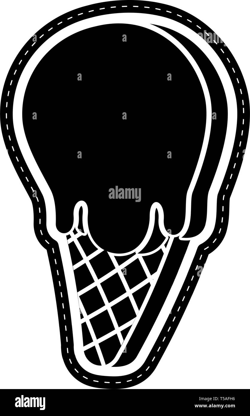 Ice cream comic Black and White Stock Photos & Images - Alamy