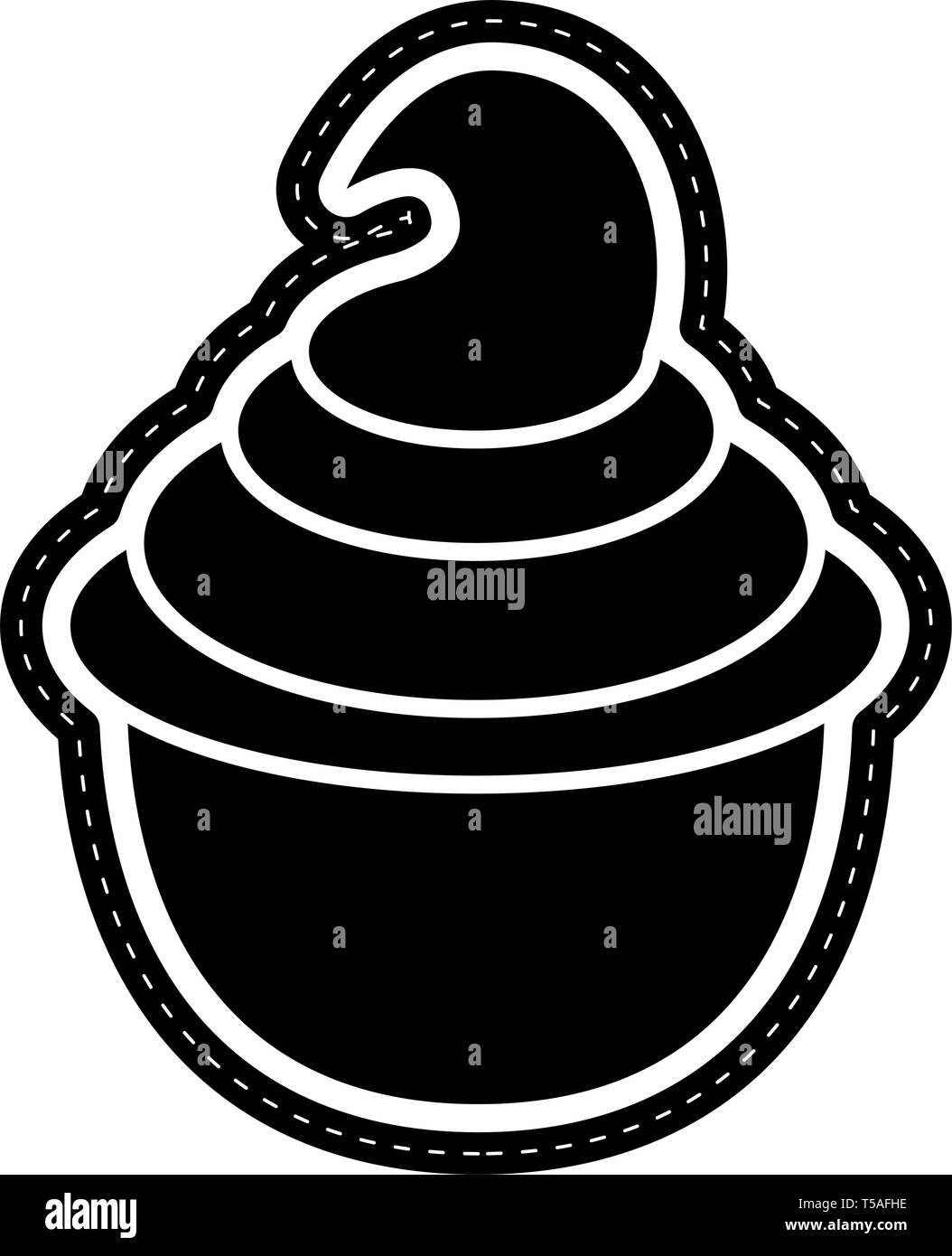 Ice cream label Black and White Stock Photos & Images - Alamy