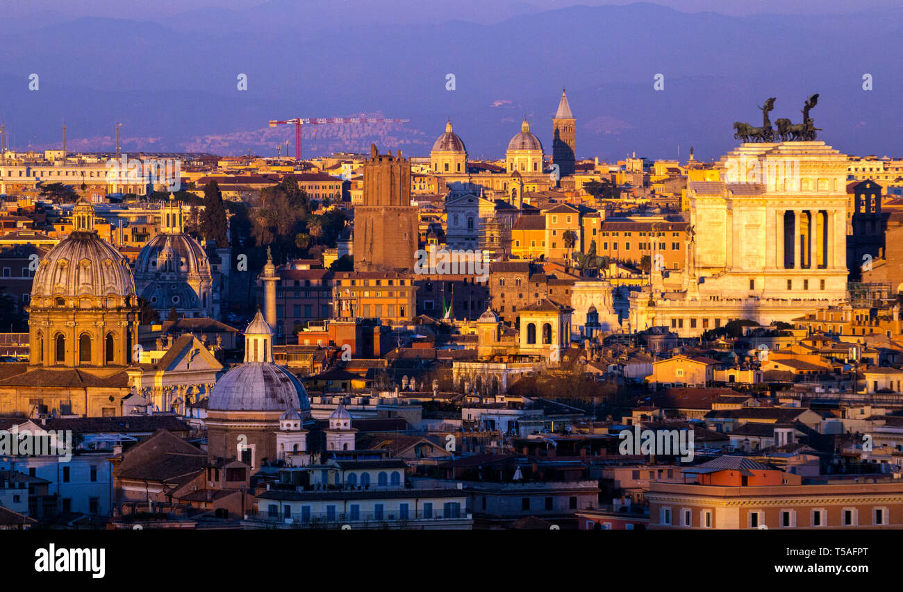 Aerial view of rome hi-res stock photography and images - Alamy