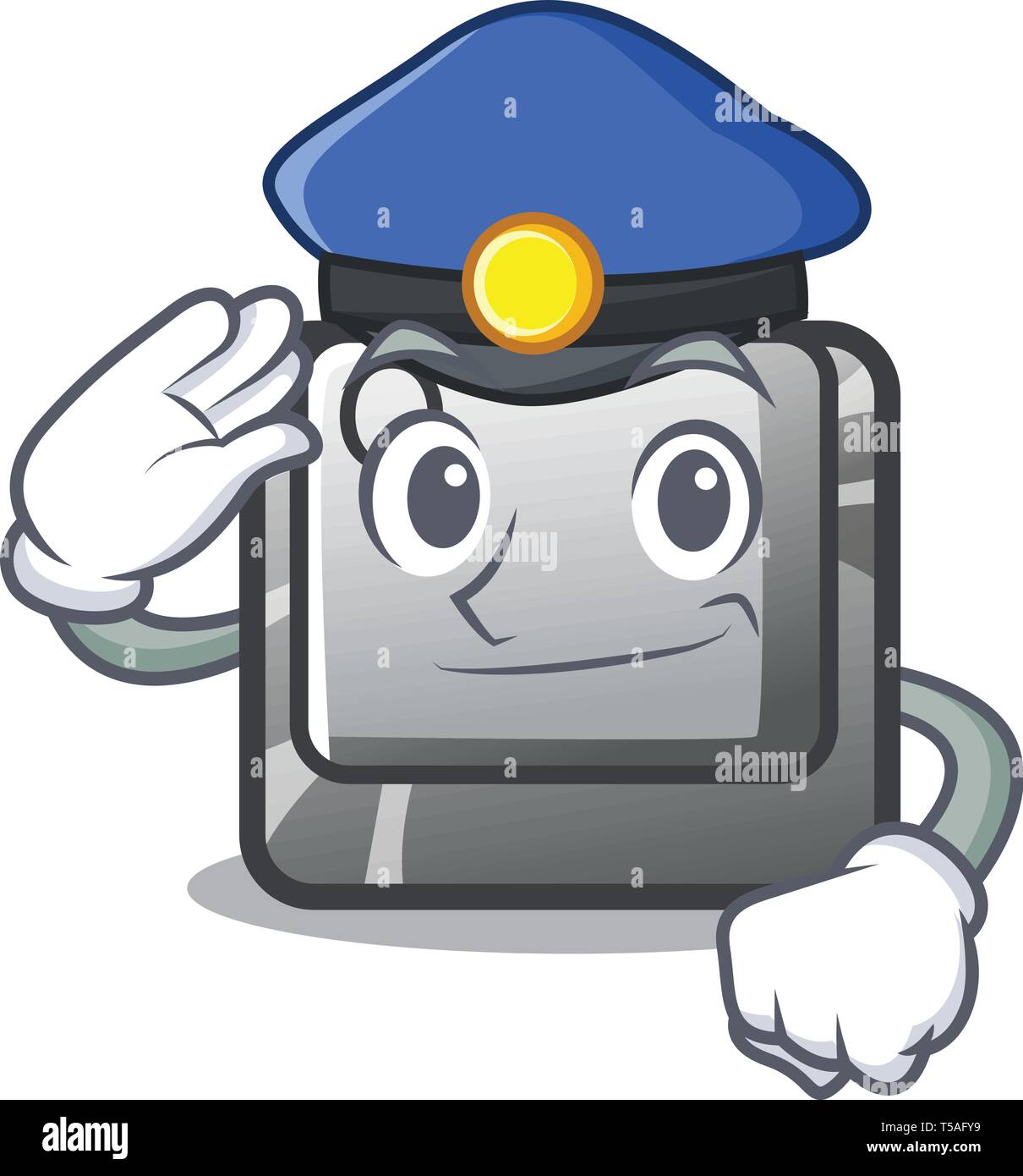 Police button Q isolated in the mascot Stock Vector Image & Art - Alamy