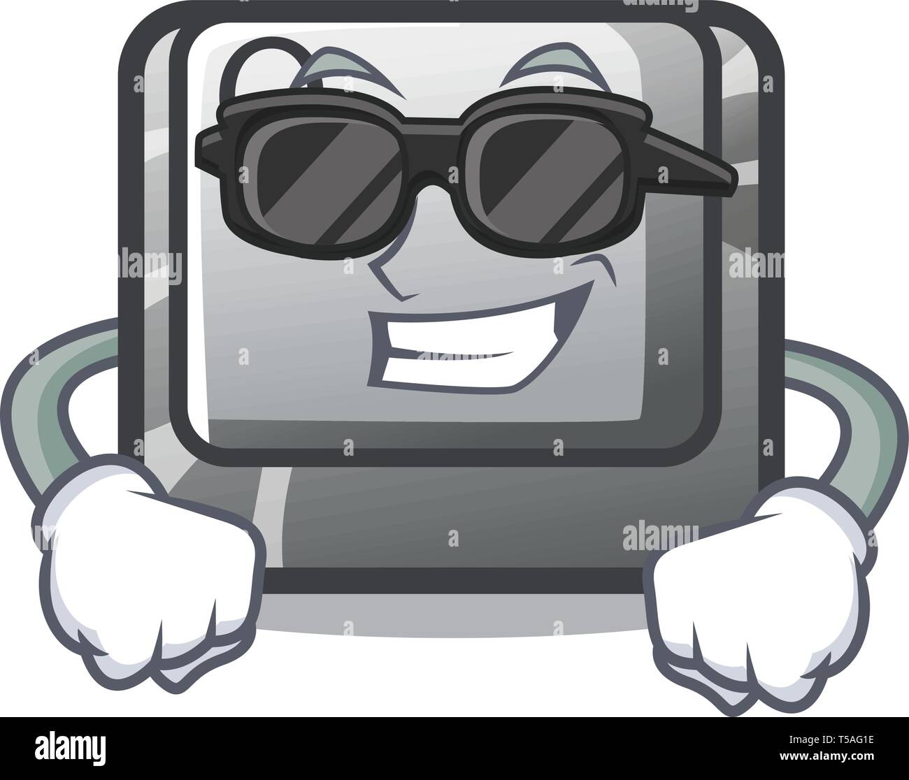 Super cool Q button on the cartoon keyboard Stock Vector Image & Art ...