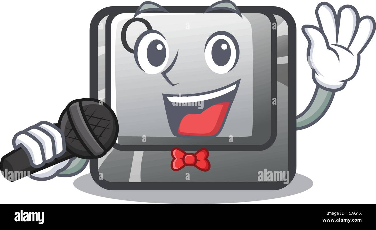 Singing button Q in the character shape Stock Vector Image & Art - Alamy