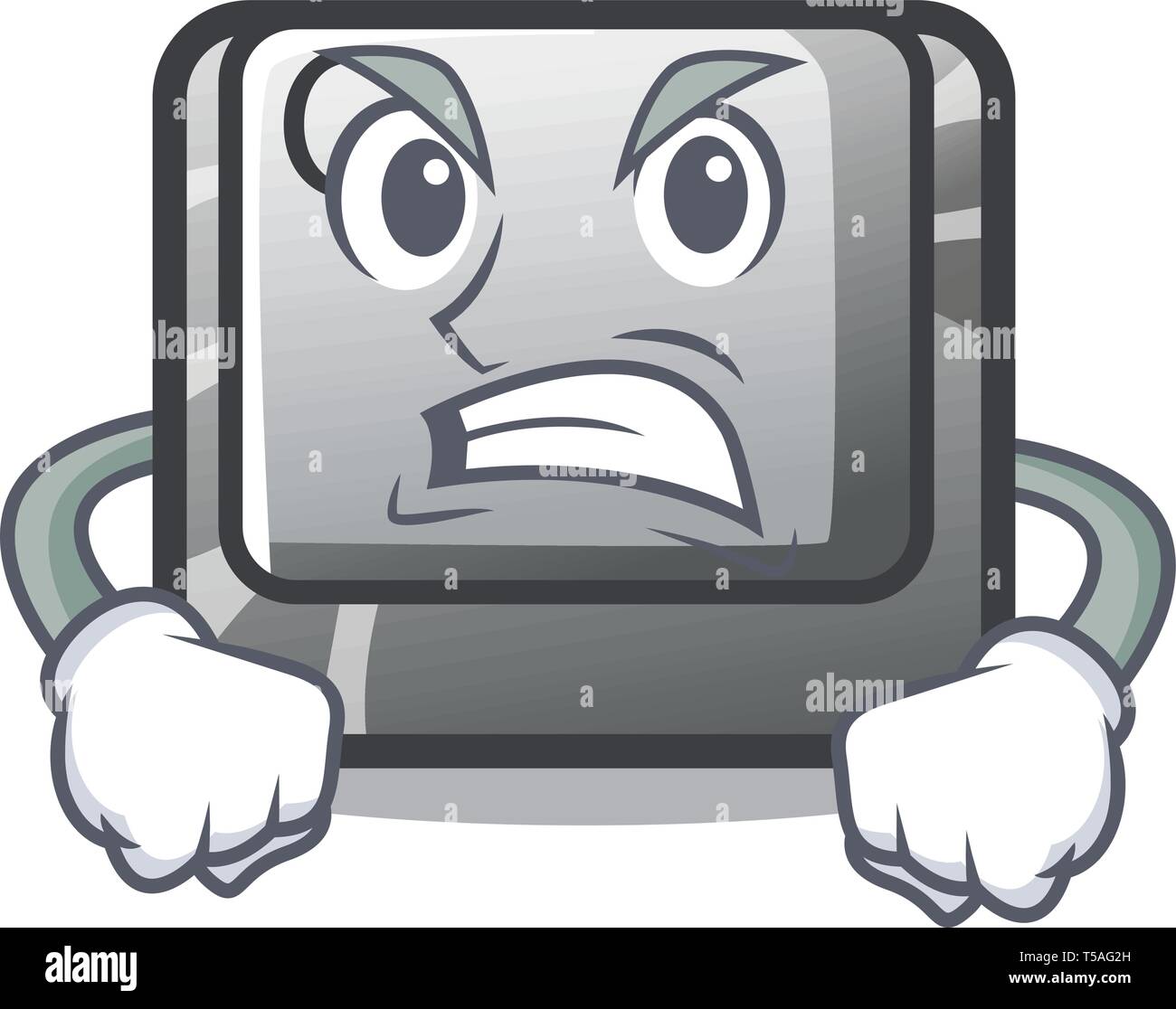 Angry key character cartoon Stock Vector Images - Alamy