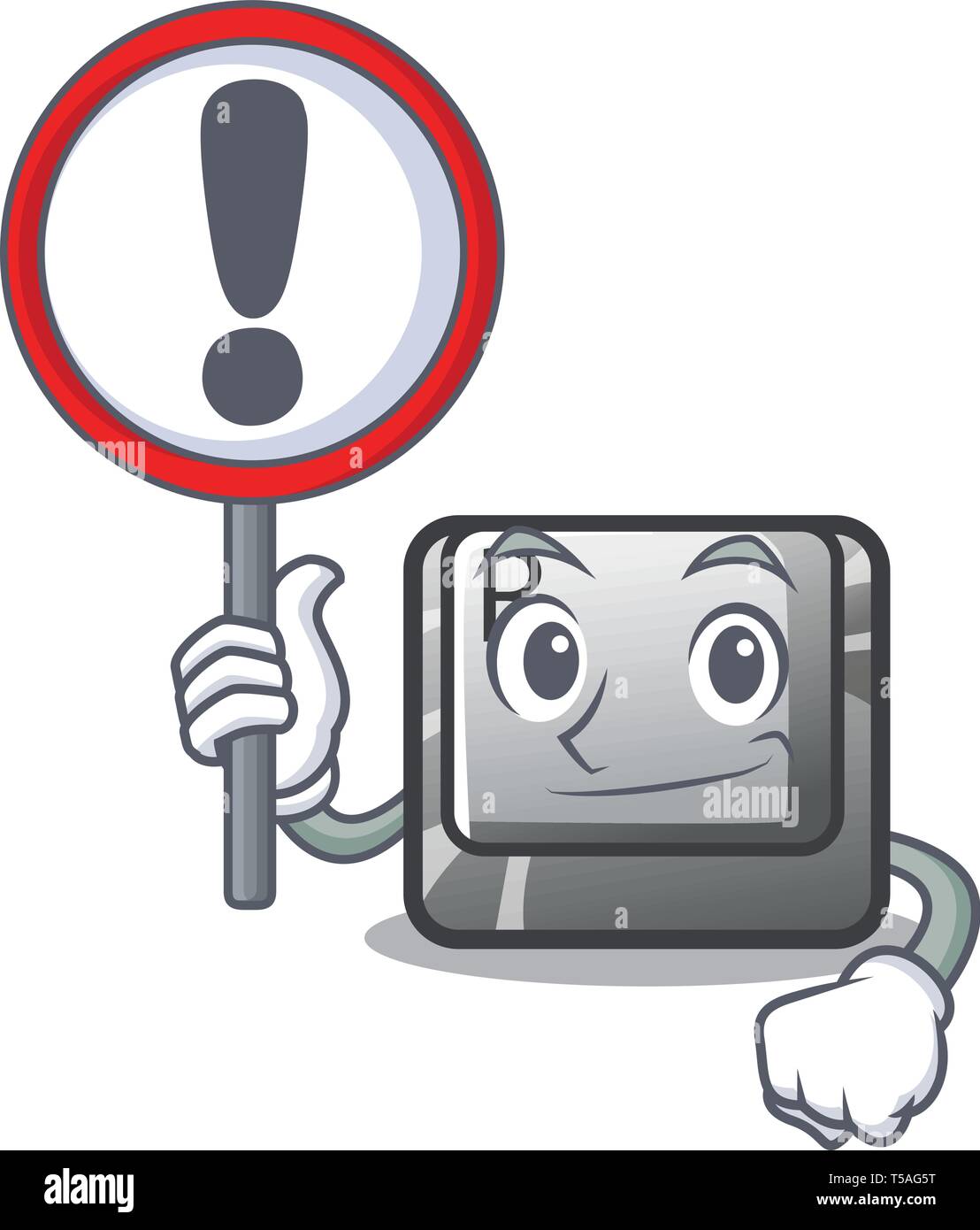 With sign R button installed on cartoon keyboard Stock Vector Image ...