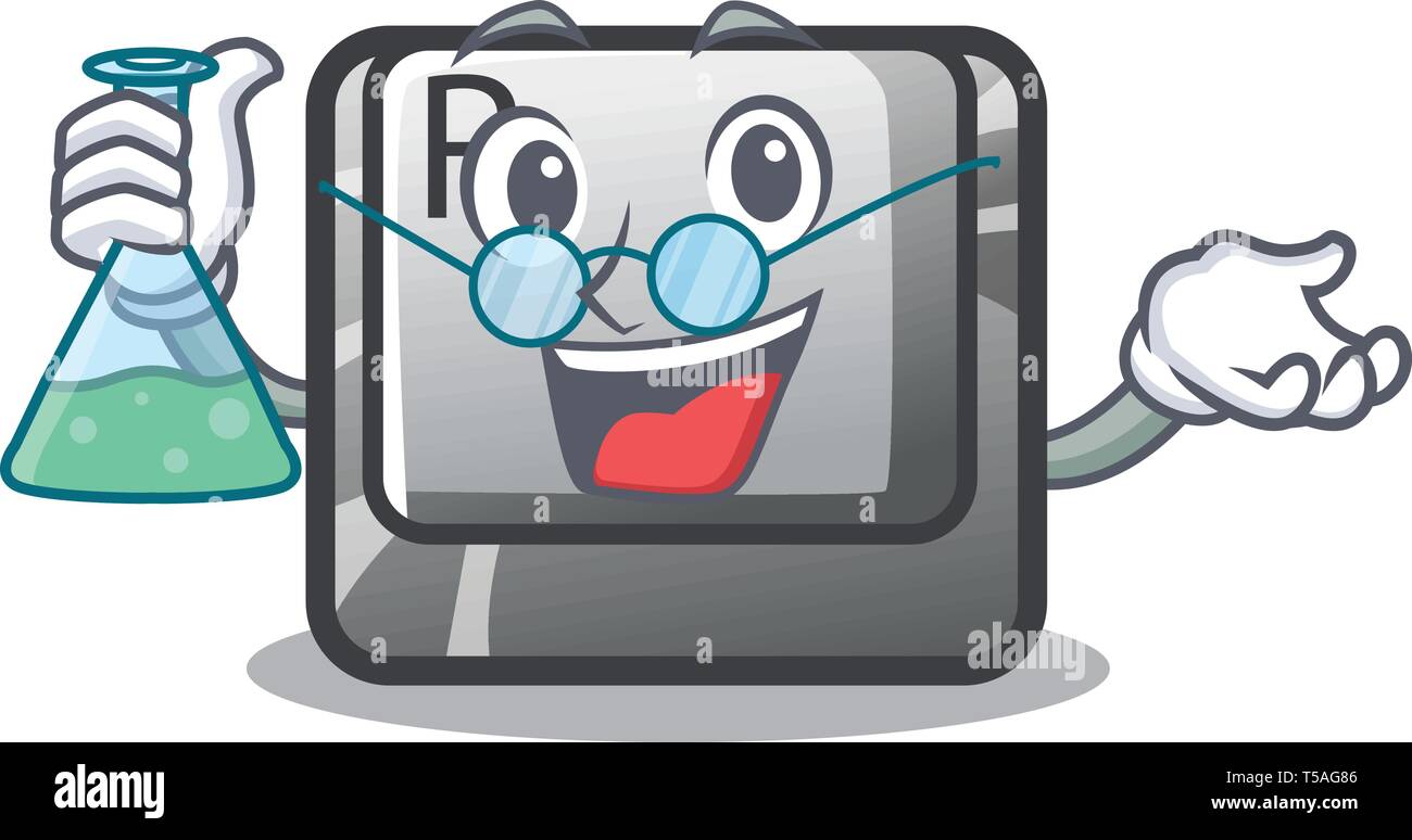 Professor button R isolated with the cartoon Stock Vector Image & Art ...