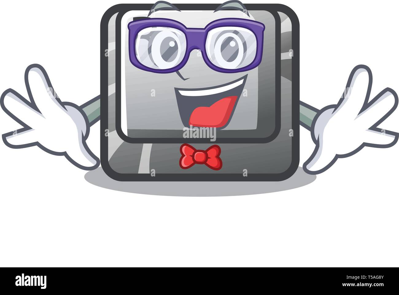 Geek button R isolated with the cartoon Stock Vector Image & Art - Alamy