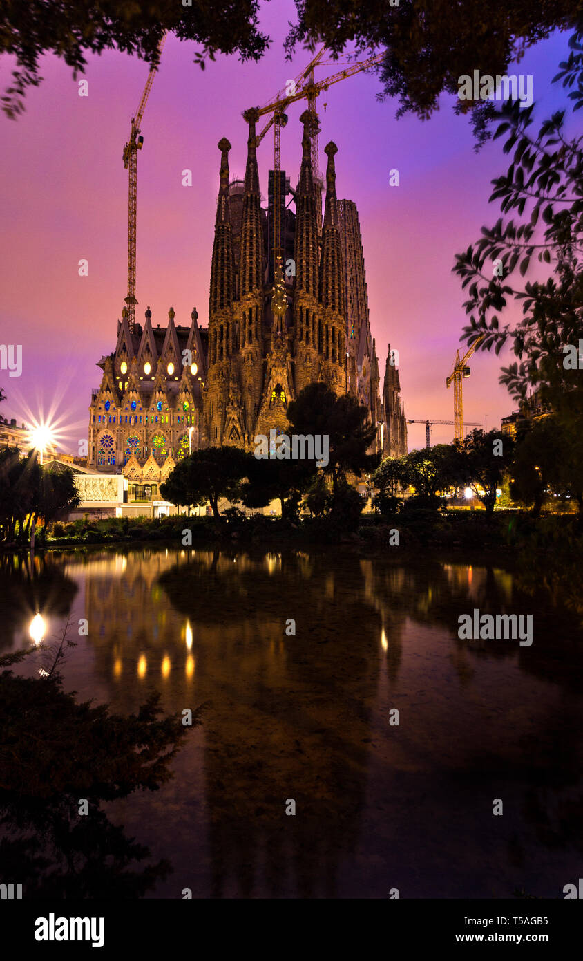 Basilica Sagrada Familia (Holy family basilica) by architect Antonio ...