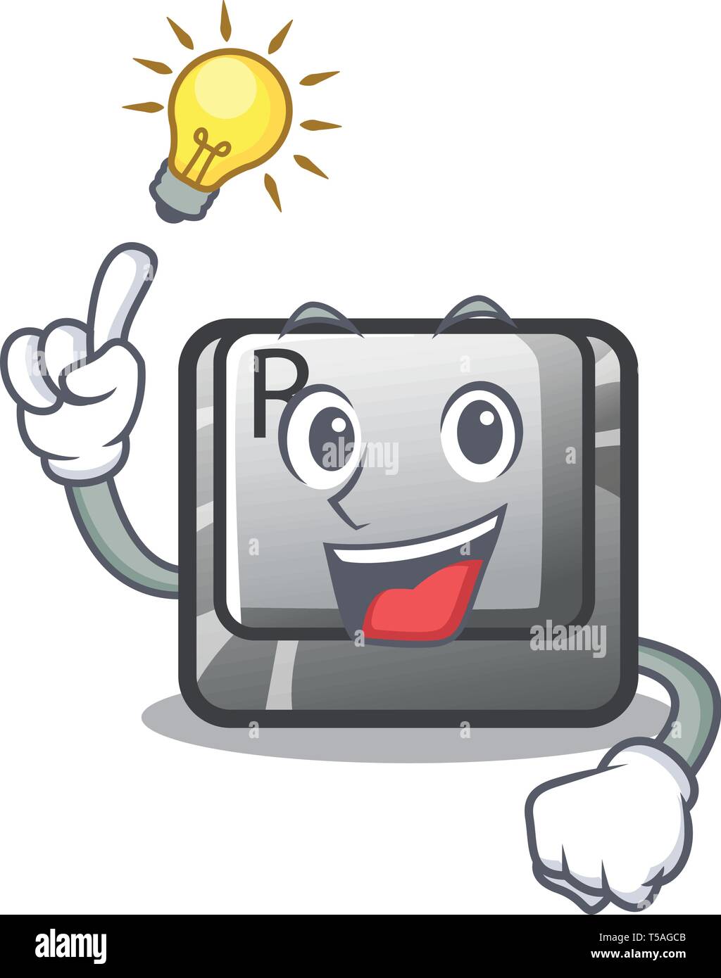 Have an idea R button in the cartoon game Stock Vector Image & Art - Alamy