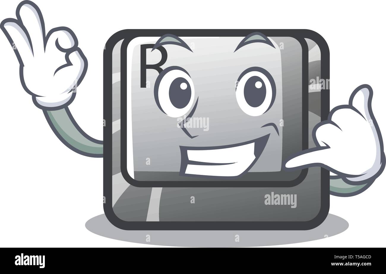 Call me R button in the cartoon game Stock Vector Image & Art - Alamy