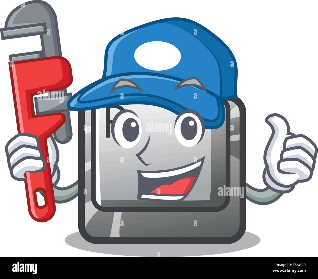 Plumber R button in the cartoon game Stock Vector Image & Art - Alamy